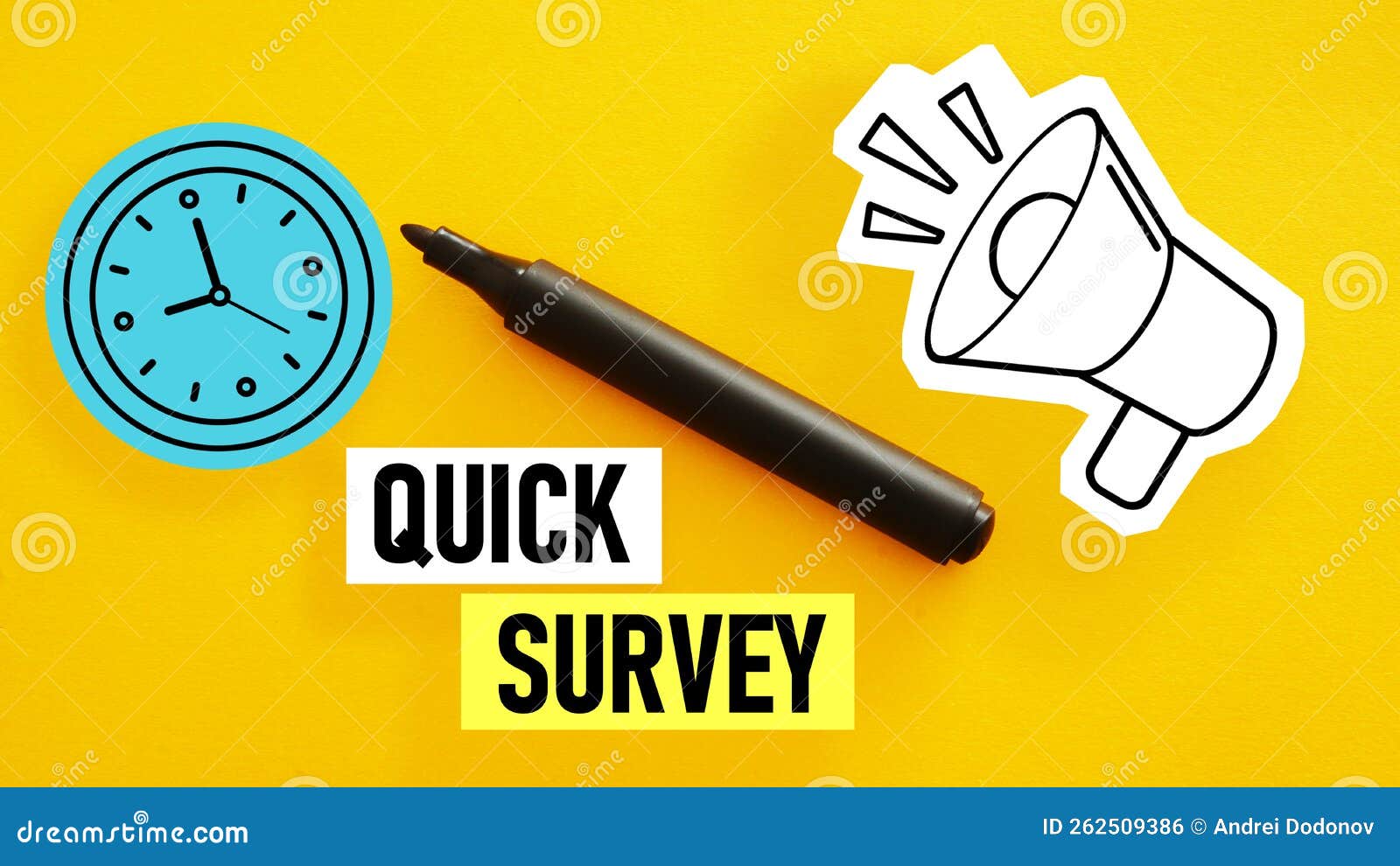 Quick Survey is Shown Using the Text Stock Photo - Image of answer ...