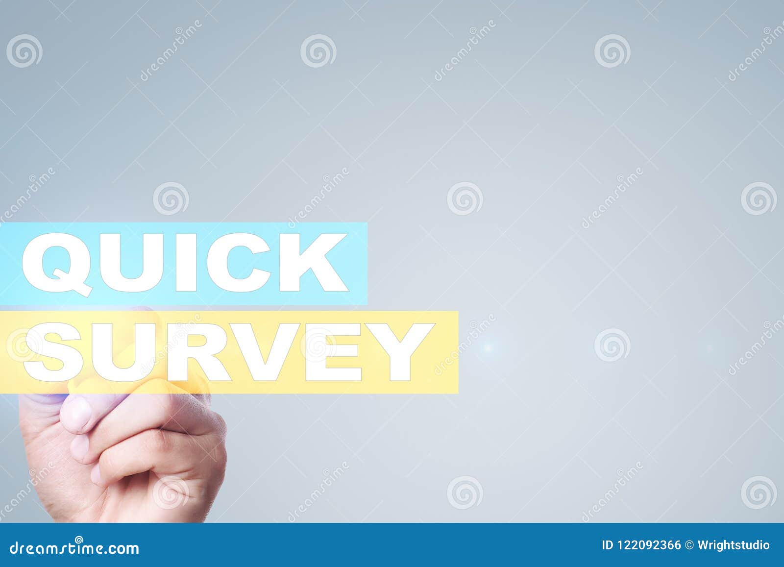 Quick Survey Text on Virtual Screen. Feedback and Customers ...
