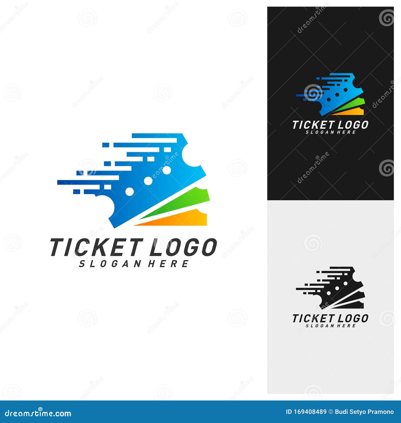 Quick Ticket Logo Template Design Vector, Emblem, Creative Design, Icon ...