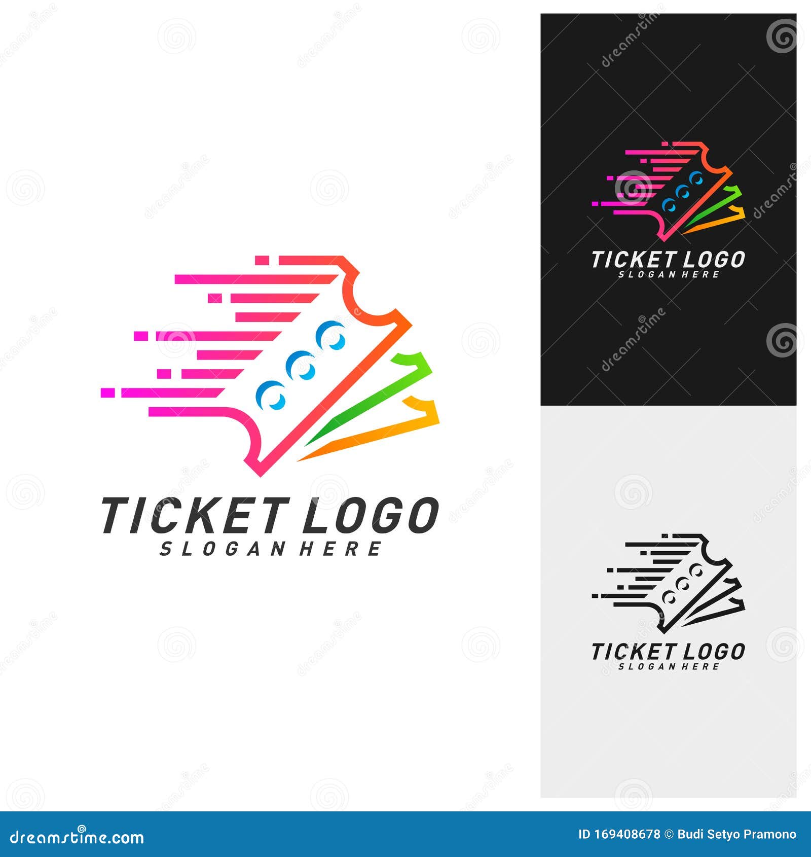 Quick Ticket Logo Template Design Vector, Emblem, Creative Design, Icon ...