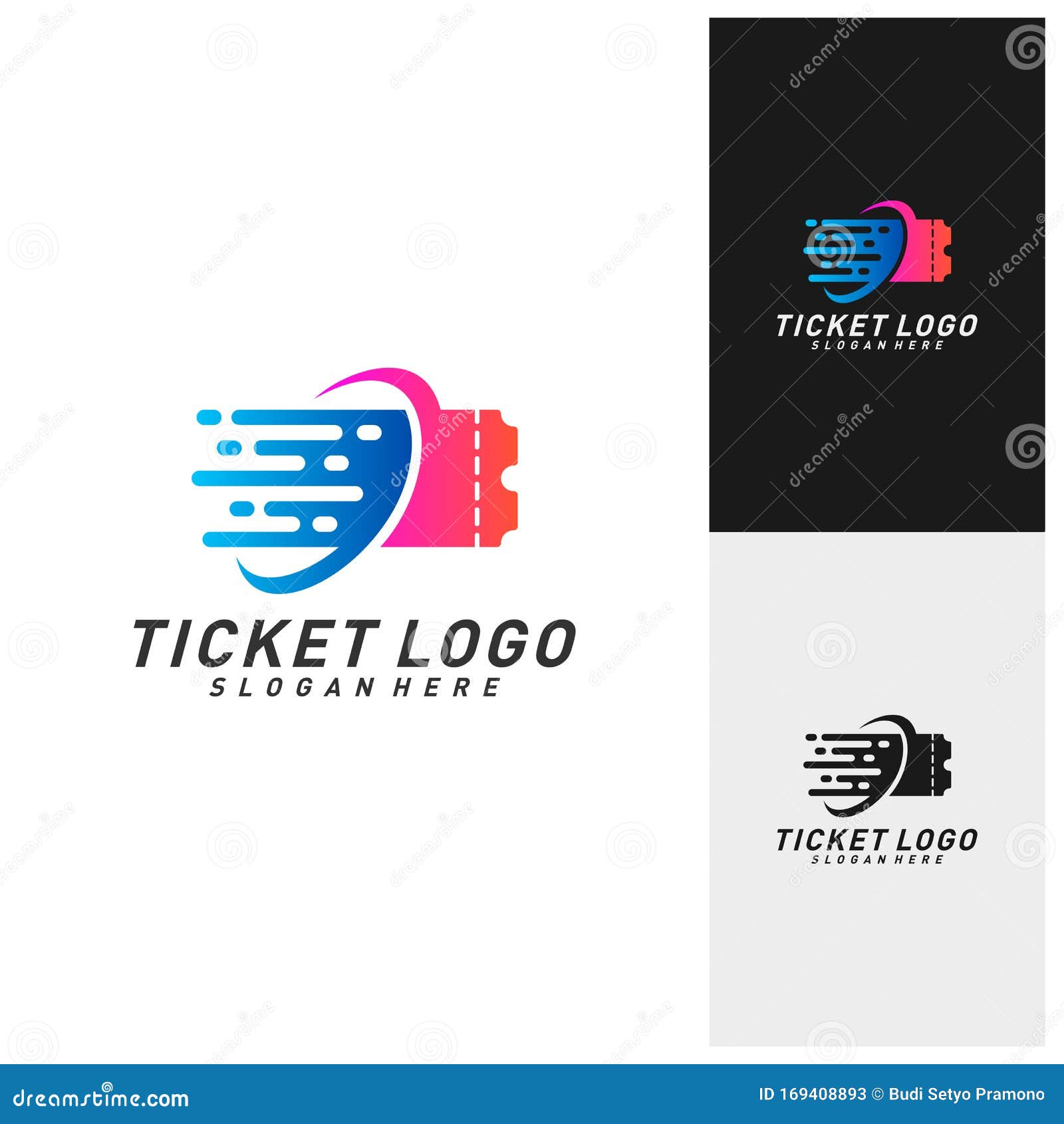 Quick Ticket Logo Template Design Vector, Emblem, Creative Design, Icon ...