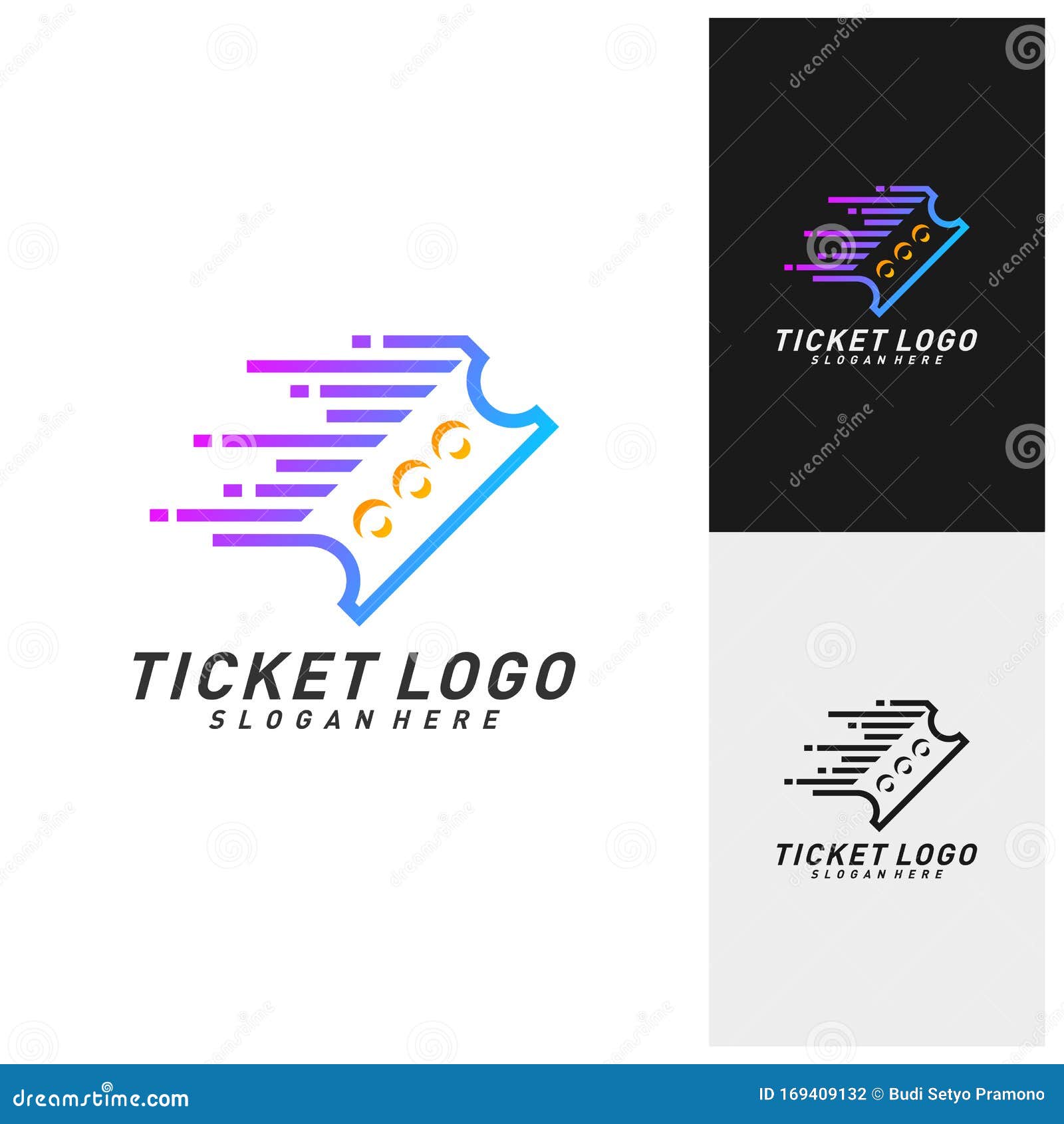 Quick Ticket Logo Template Design Vector, Emblem, Creative Design, Icon ...