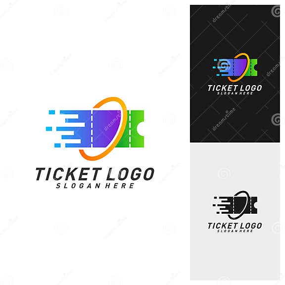 Quick Ticket Logo Template Design Vector, Emblem, Creative Design, Icon ...