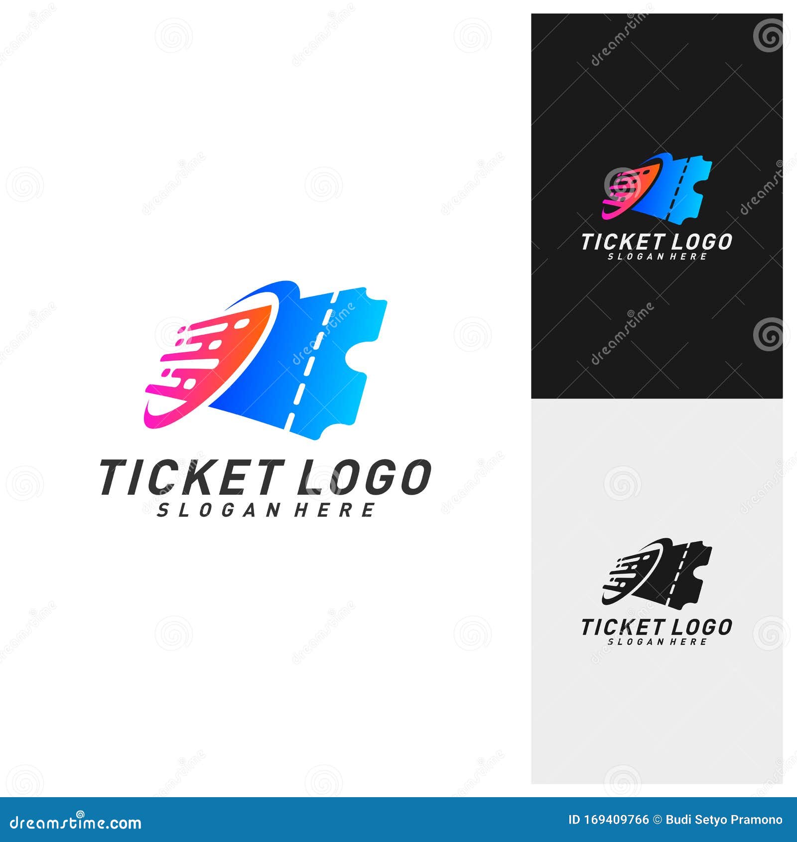 Quick Ticket Logo Template Design Vector, Emblem, Creative Design, Icon ...