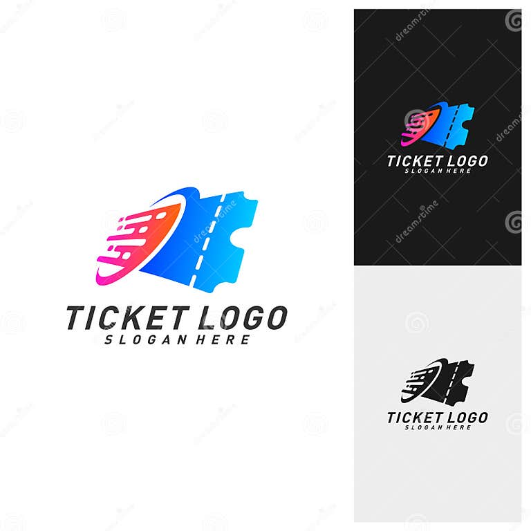 Quick Ticket Logo Template Design Vector, Emblem, Creative Design, Icon ...