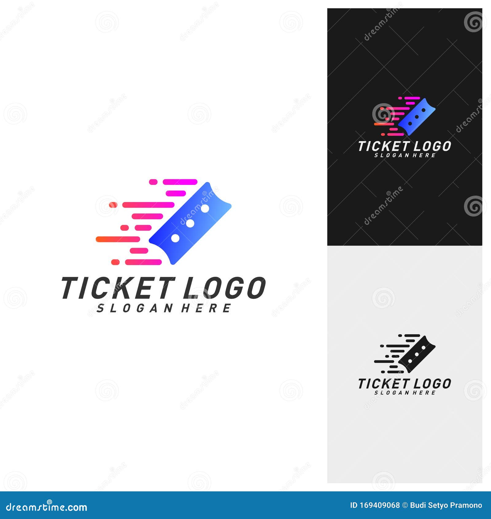 Quick Ticket Logo Template Design Vector, Emblem, Creative Design, Icon ...