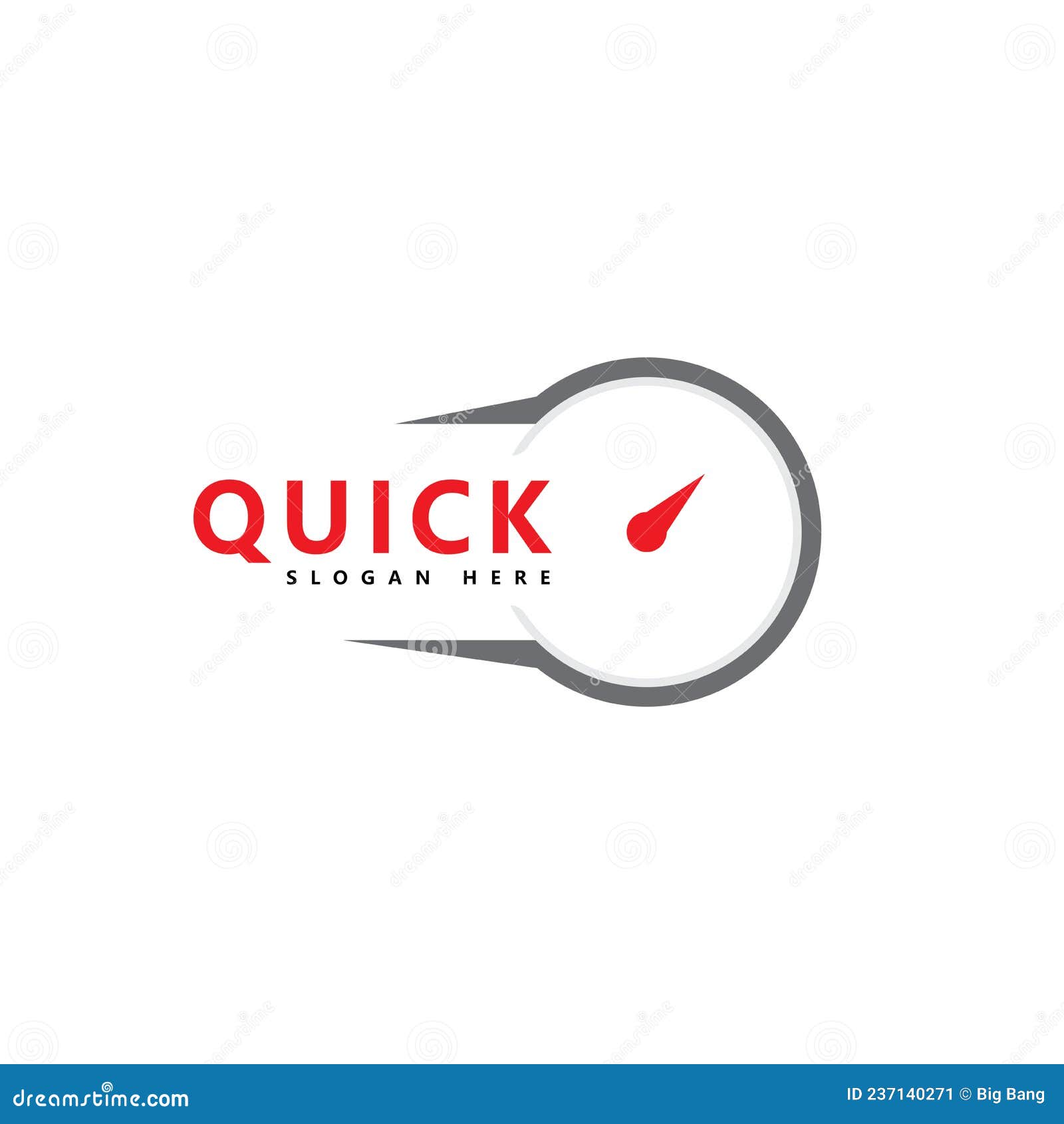 Quick Time Logo Vector Template Stock Vector - Illustration of quick ...