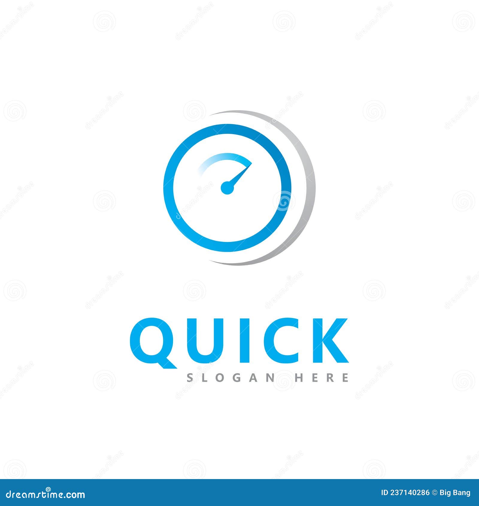 Quick Time Logo Vector Template Stock Vector - Illustration of design ...