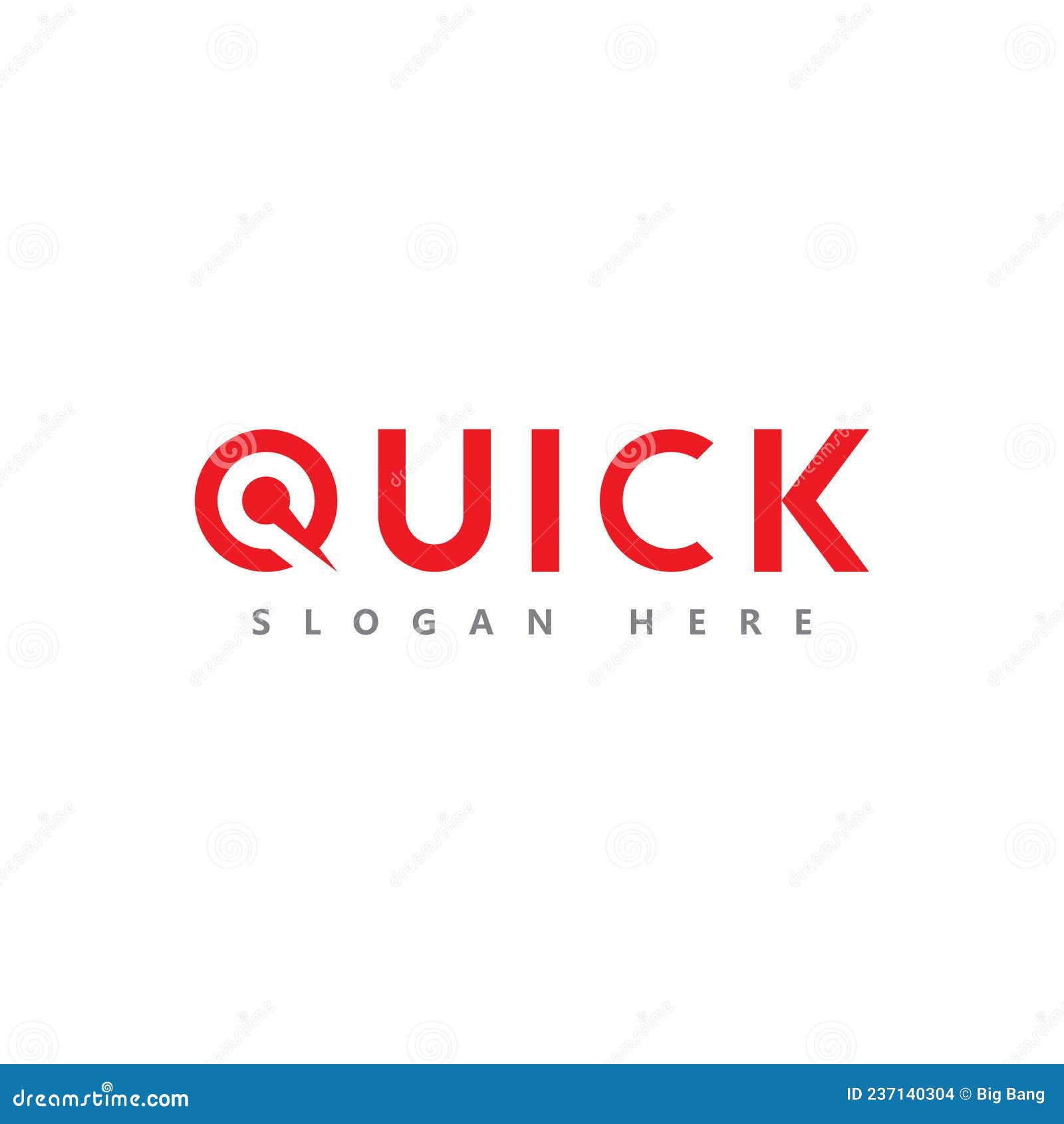 Quick Time Logo Vector Template Stock Vector - Illustration of service ...