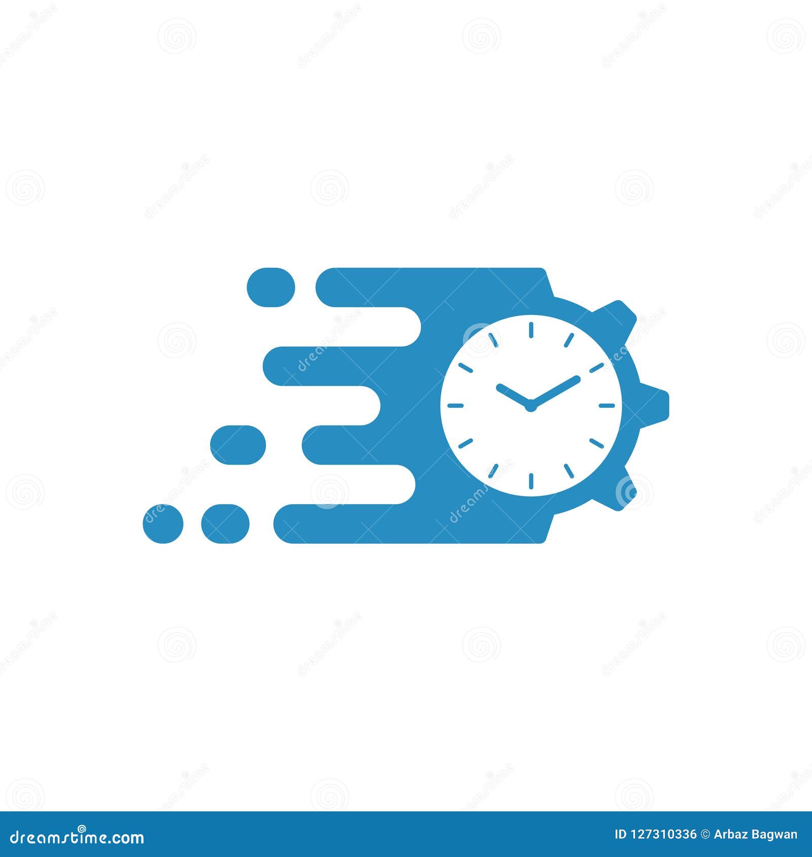 Quick time management stock vector. Illustration of moving - 127310336