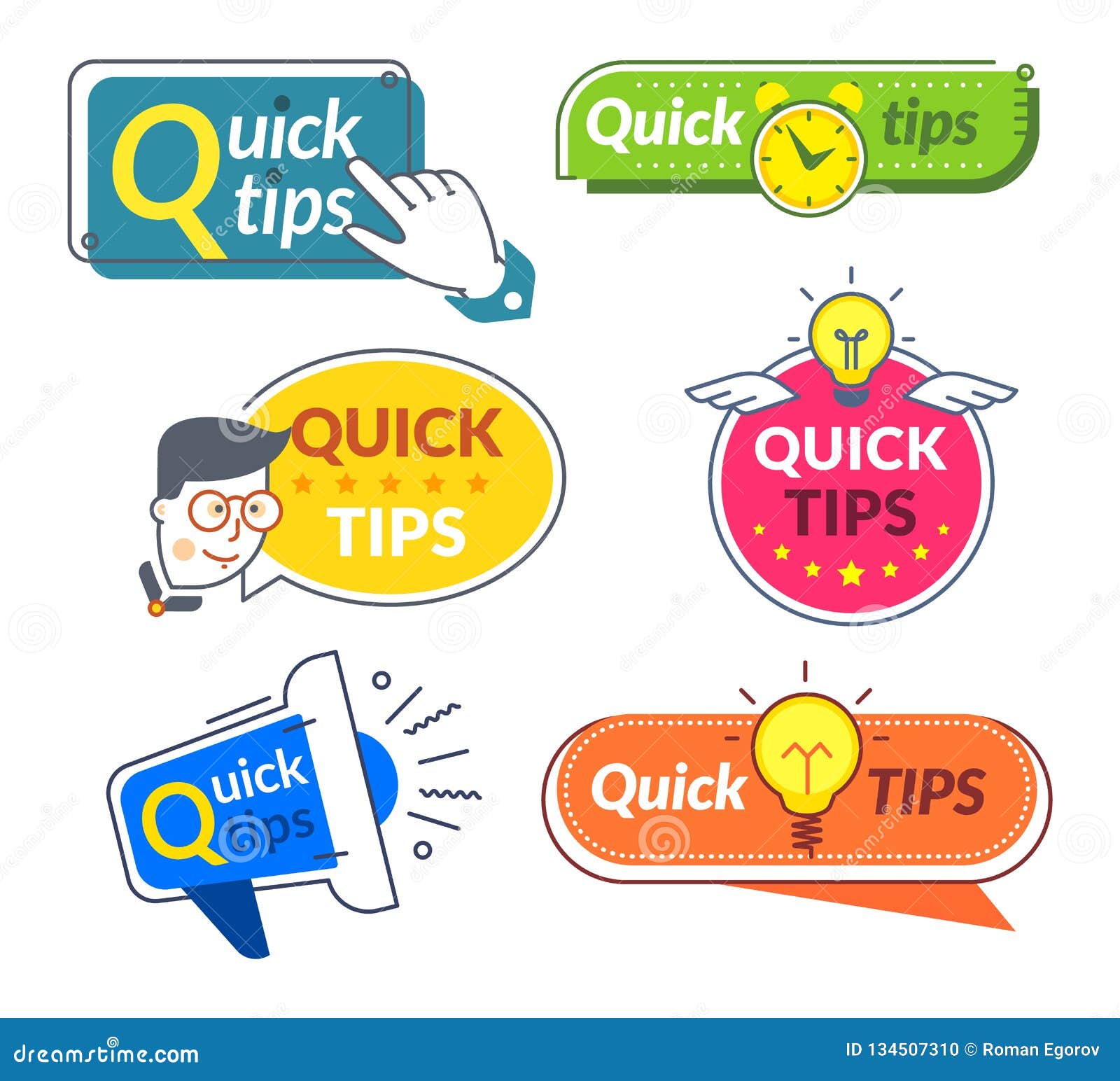 Quick Tip Banners. Tips and Tricks Suggestion, Quickly Help Advice ... Quick Tip Banners. Tips and Tricks Suggestion, Quickly Help Advice ...