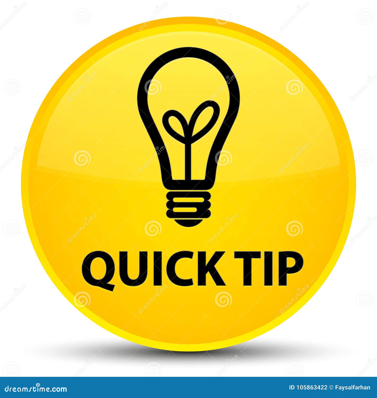 Quick Tip (bulb Icon) Glossy Blue Round Button Royalty-Free ... Quick Tip (bulb Icon) Glossy Blue Round Button Royalty-Free ...
