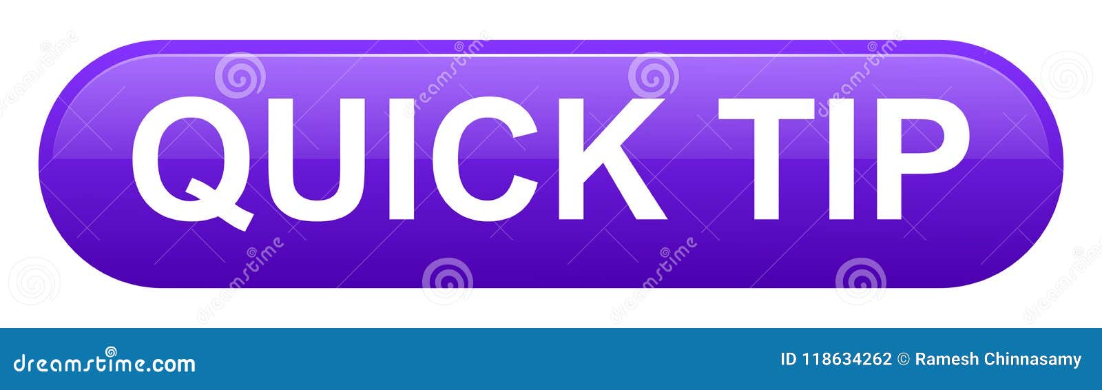 Quick Tip Purple Button Help and Suggestion Concept Stock Vector ...
