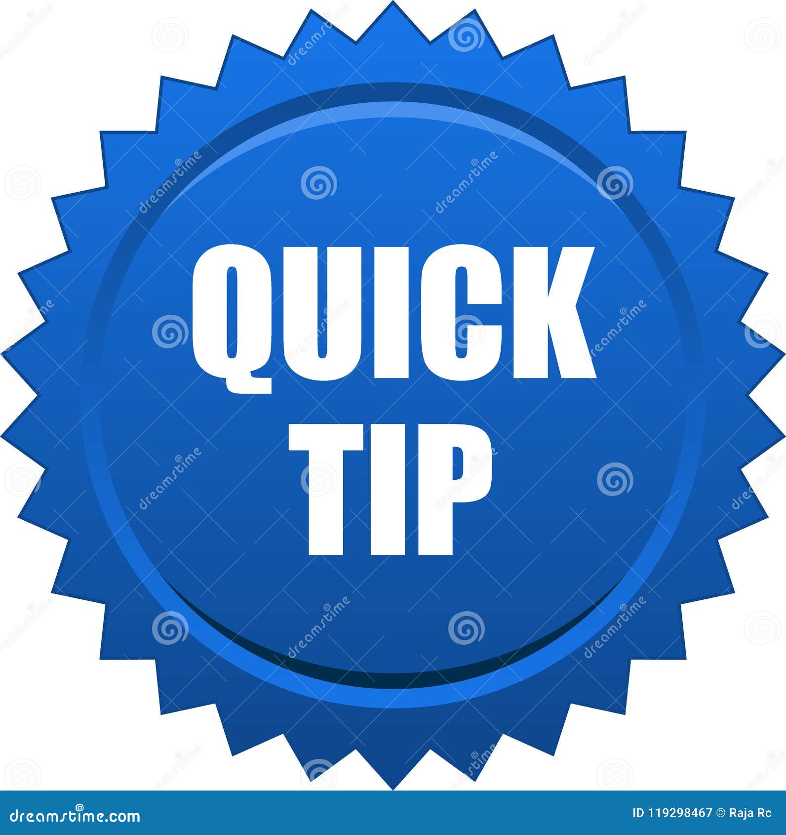 Quick tip seal stock vector. Illustration of hints, helping - 119298467