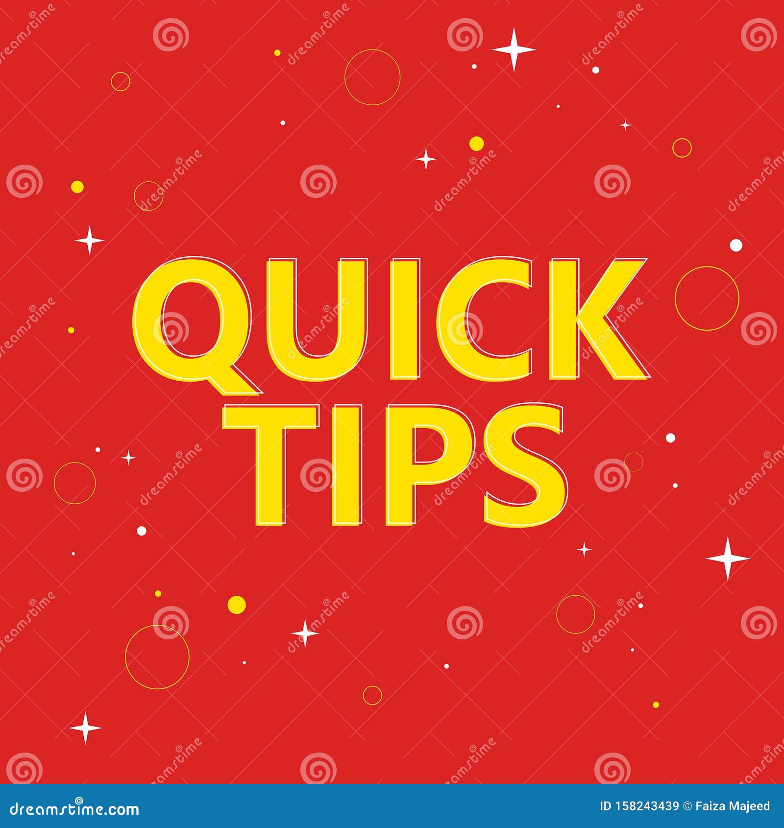 Quick Tips Badge Trendy Flat Vector on Yellow Background. Vector ... Quick Tips Badge Trendy Flat Vector on Yellow Background. Vector ...