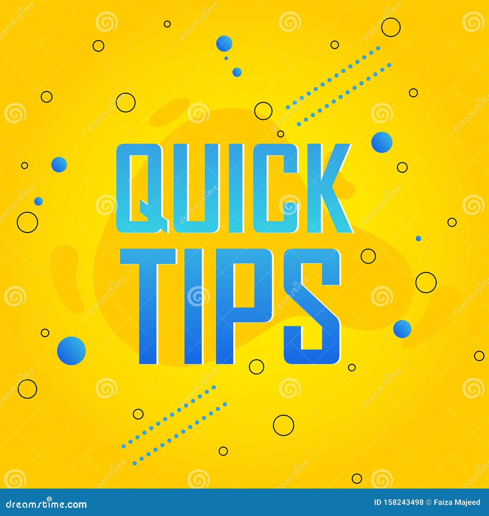 Quick Tips Badge Trendy Flat Vector on Yellow Background. Vector ... Quick Tips Badge Trendy Flat Vector on Yellow Background. Vector ...