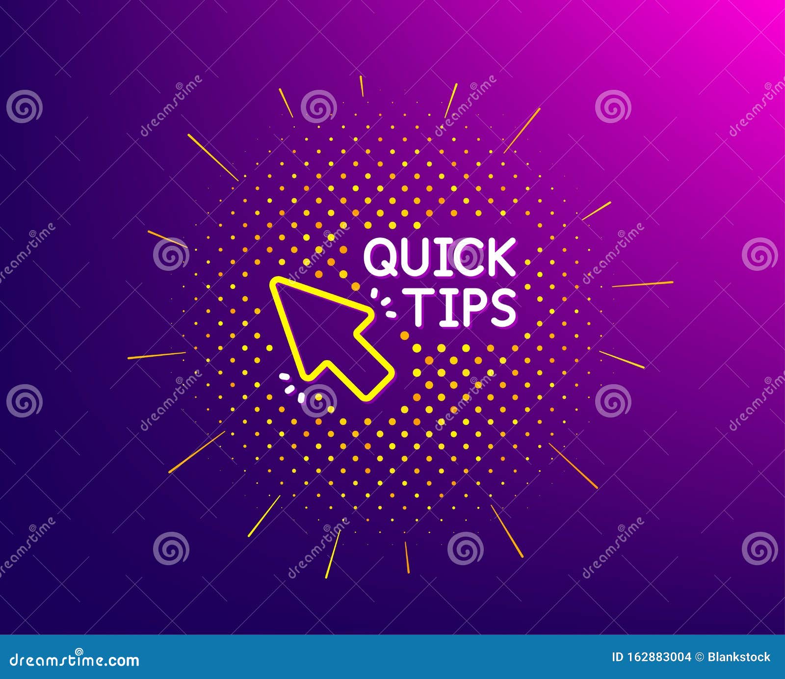 Quick Tips Click Line Icon. Helpful Tricks Sign. Vector Stock Vector ...