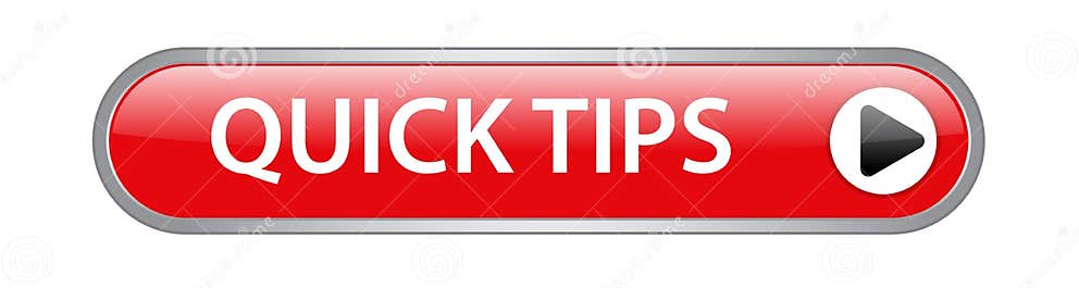 Quick tips button stock vector. Illustration of clipart - 119139883