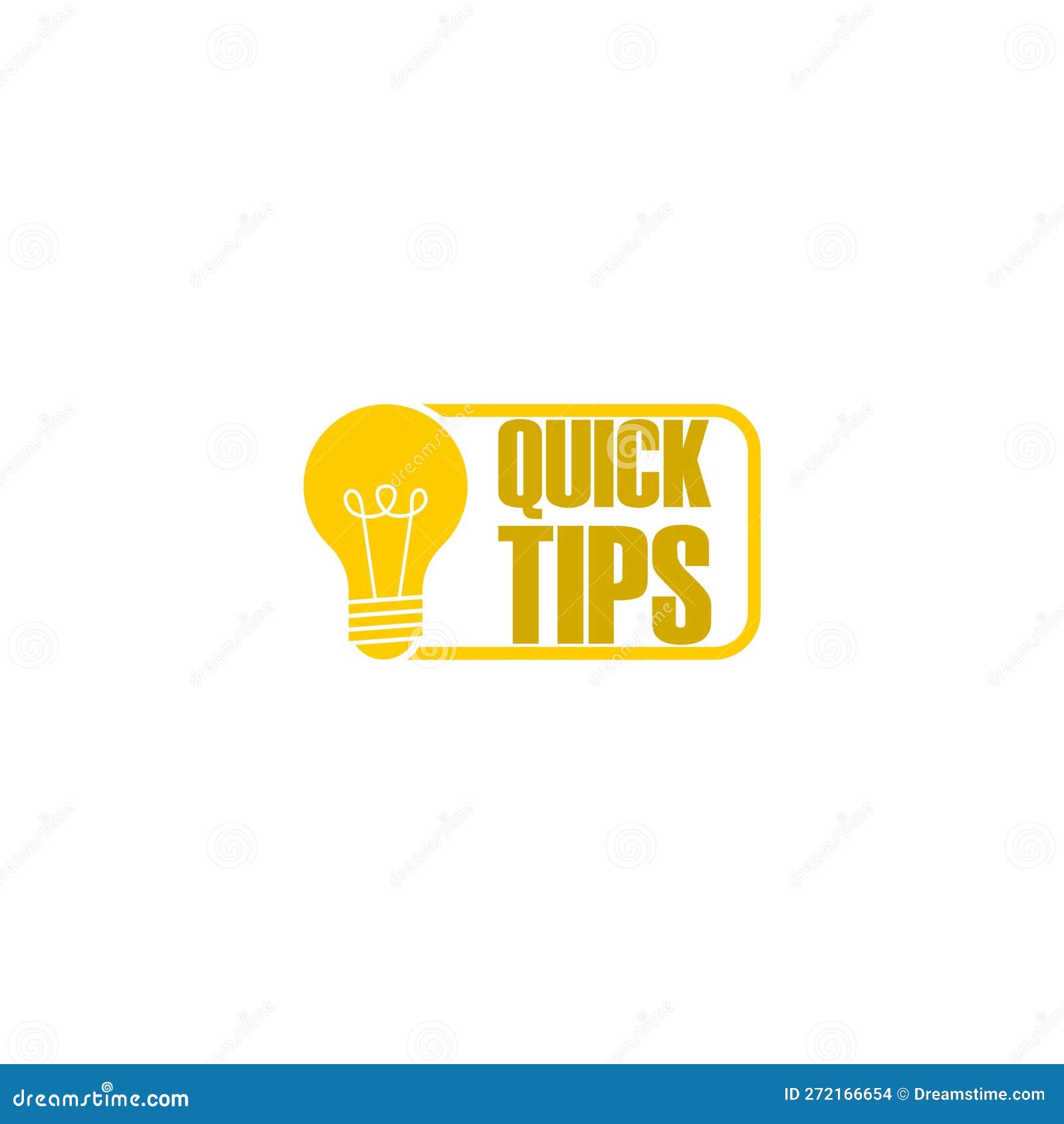 Quick Tips, Helpful Tricks Logo Icon Isolated on White Background Stock ...