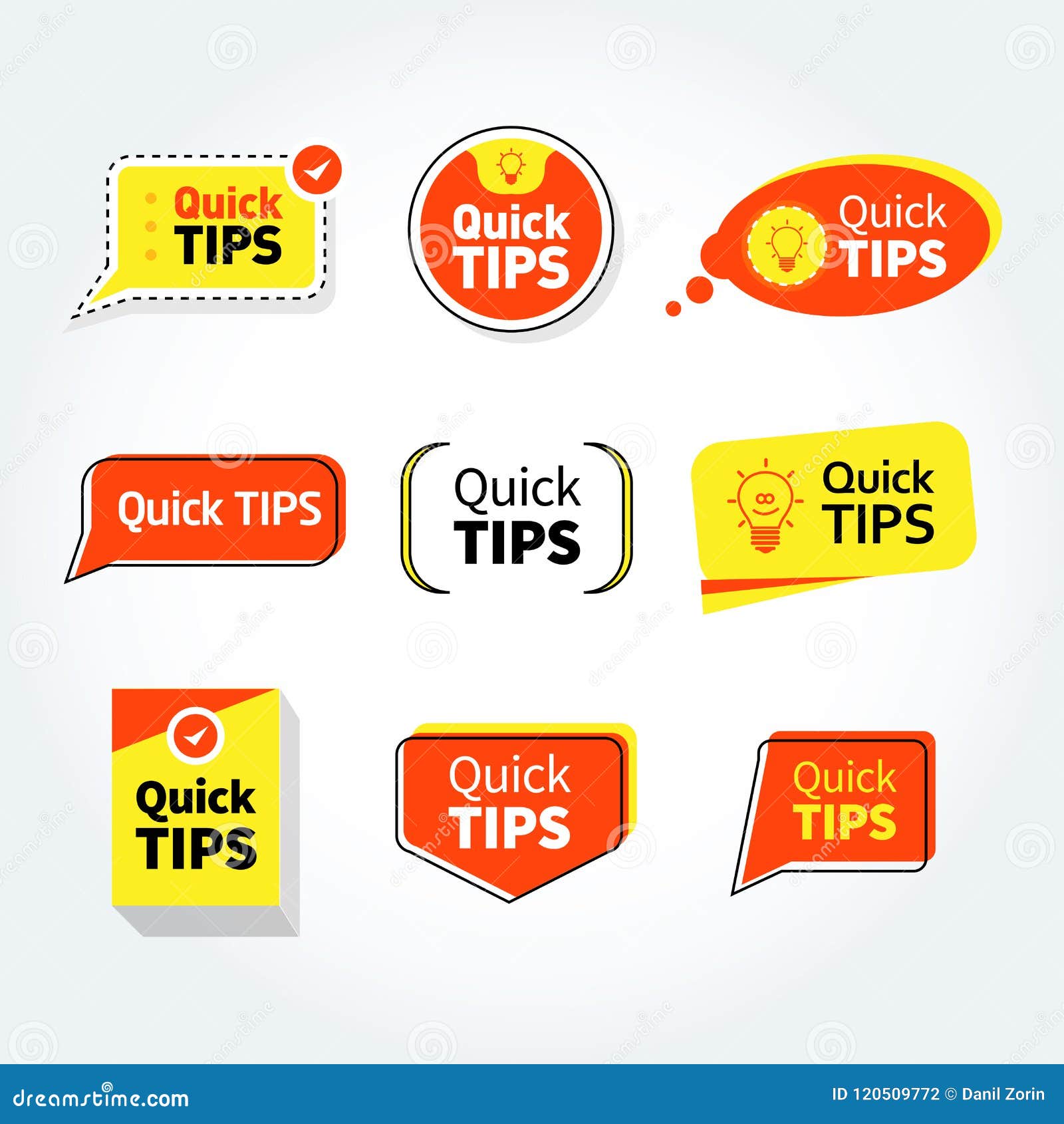 Quick Tips, Helpful Tricks Vector Logos, Emblems and Banners Vector Set ... Quick Tips, Helpful Tricks Vector Logos, Emblems and Banners Vector Set ...