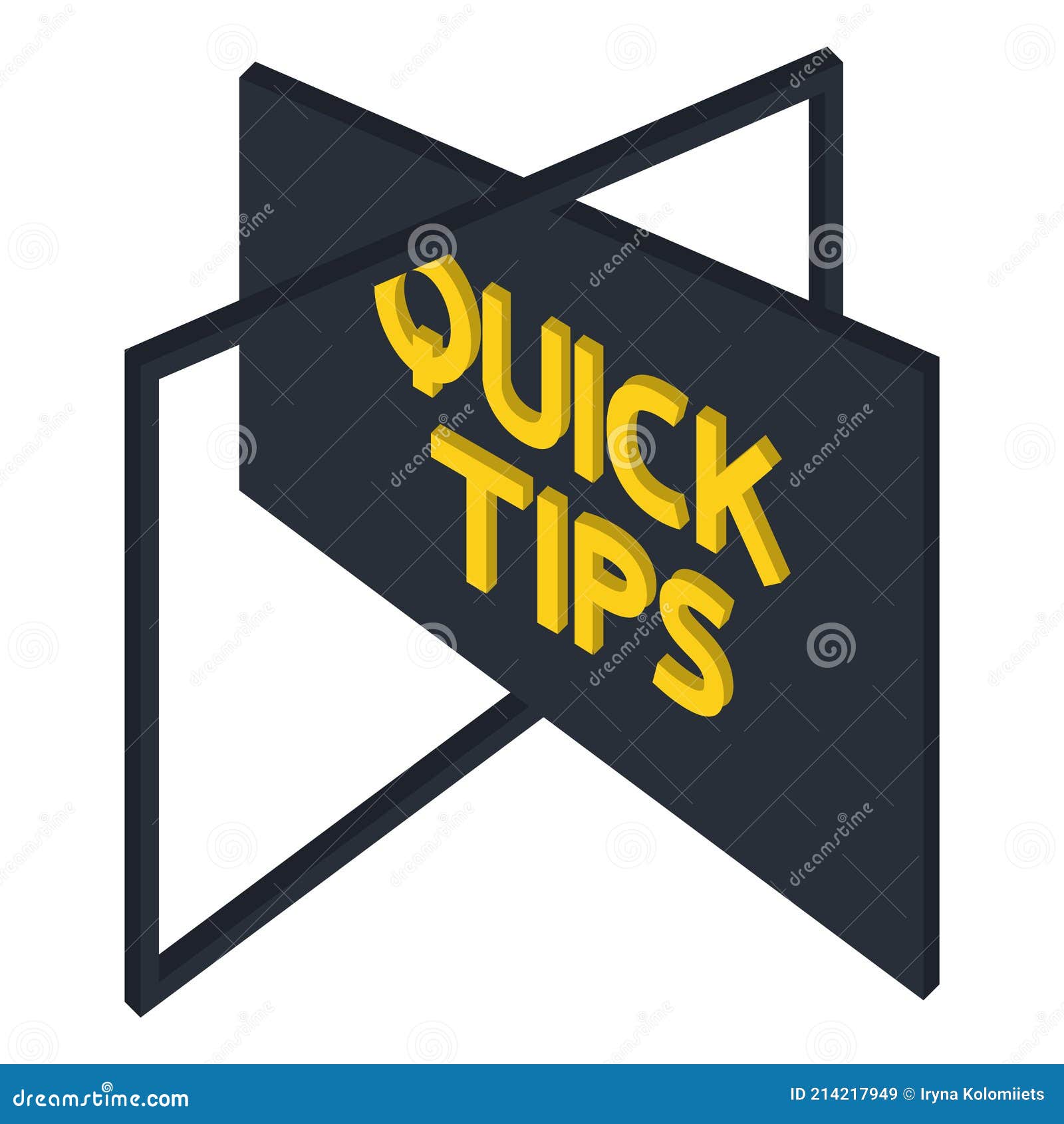 Quick Tips Icon Badge. Top Tips Advice Note Icon. Helpful Idea ...