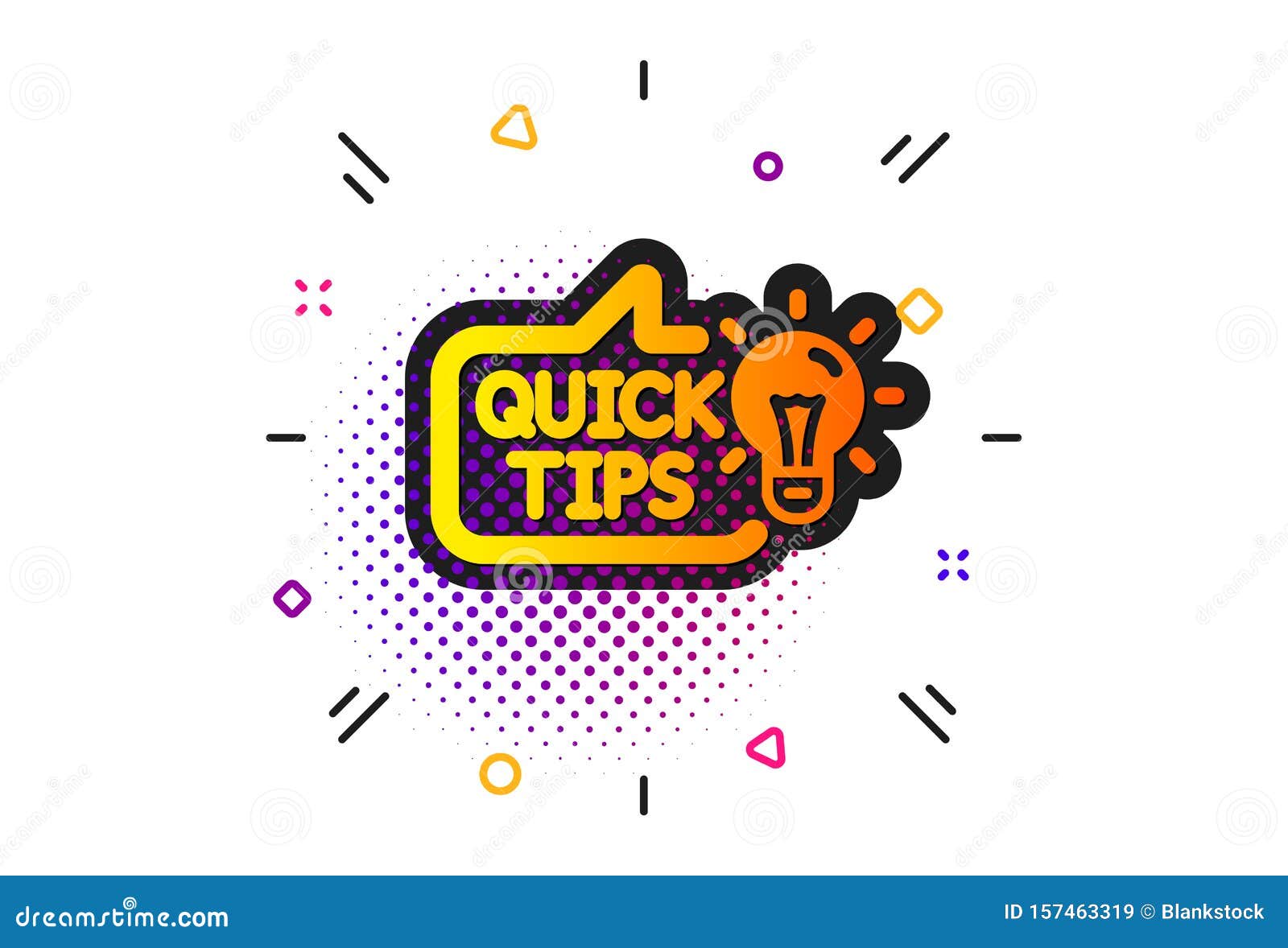 Quick Tips Icon. Helpful Tricks Sign. Vector Stock Vector ...