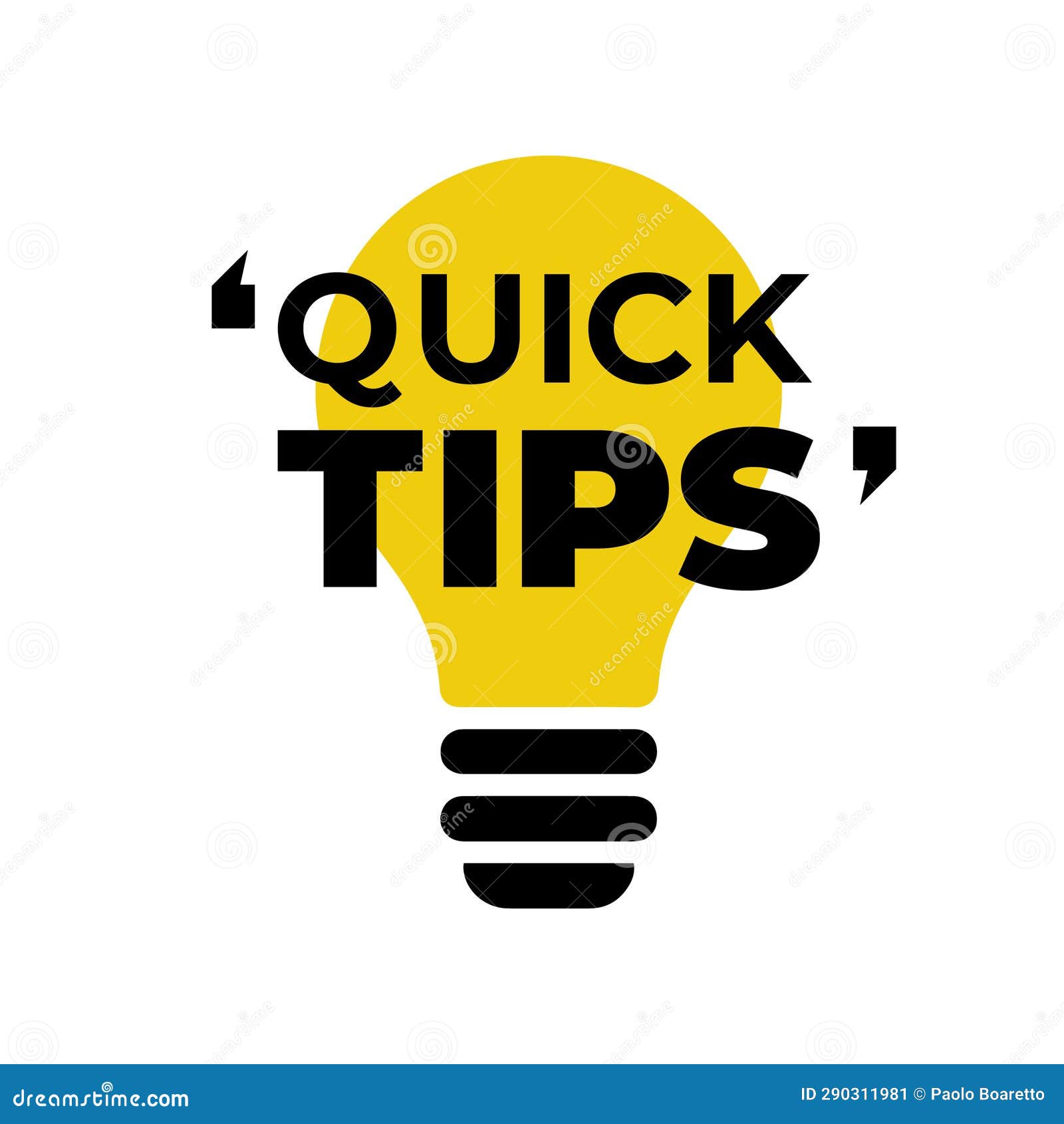 Quick Tips Label Vector Flat Style for Tooltip Badge, Solution and ...