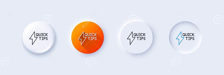 Quick Tips Line Icon. Helpful Tricks Sign. Line Icons. Vector Stock ...