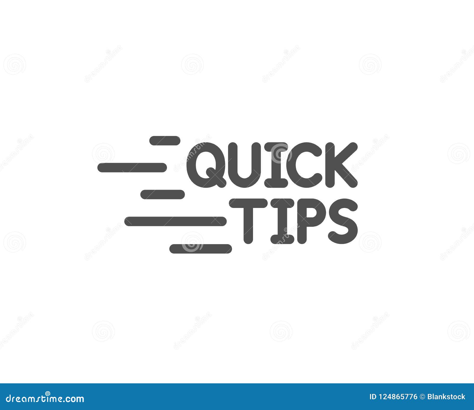 Quick Tips Line Icon. Helpful Tricks Sign Stock Vector - Illustration ...