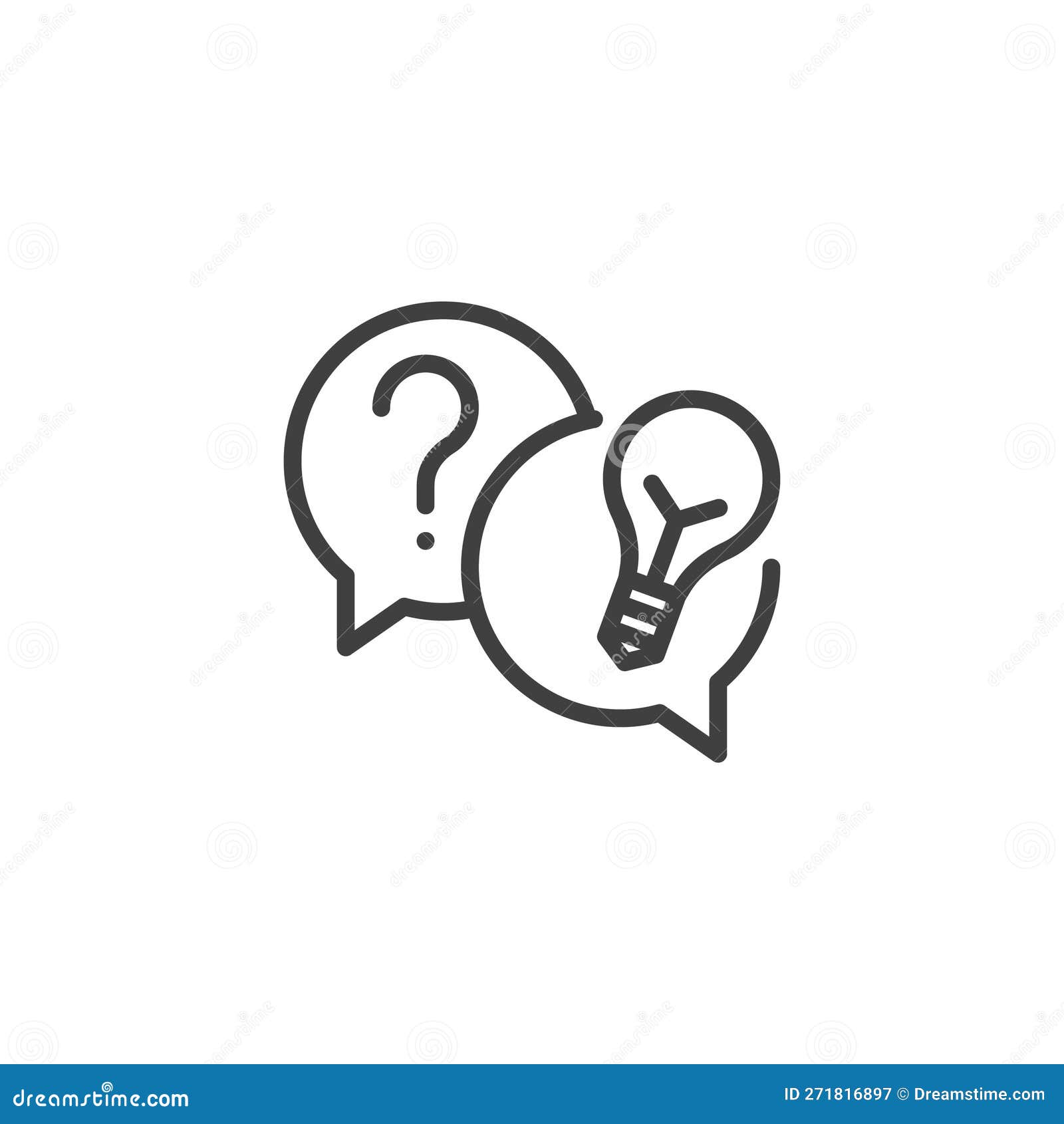 Quick tips line icon stock vector. Illustration of information - 271816897