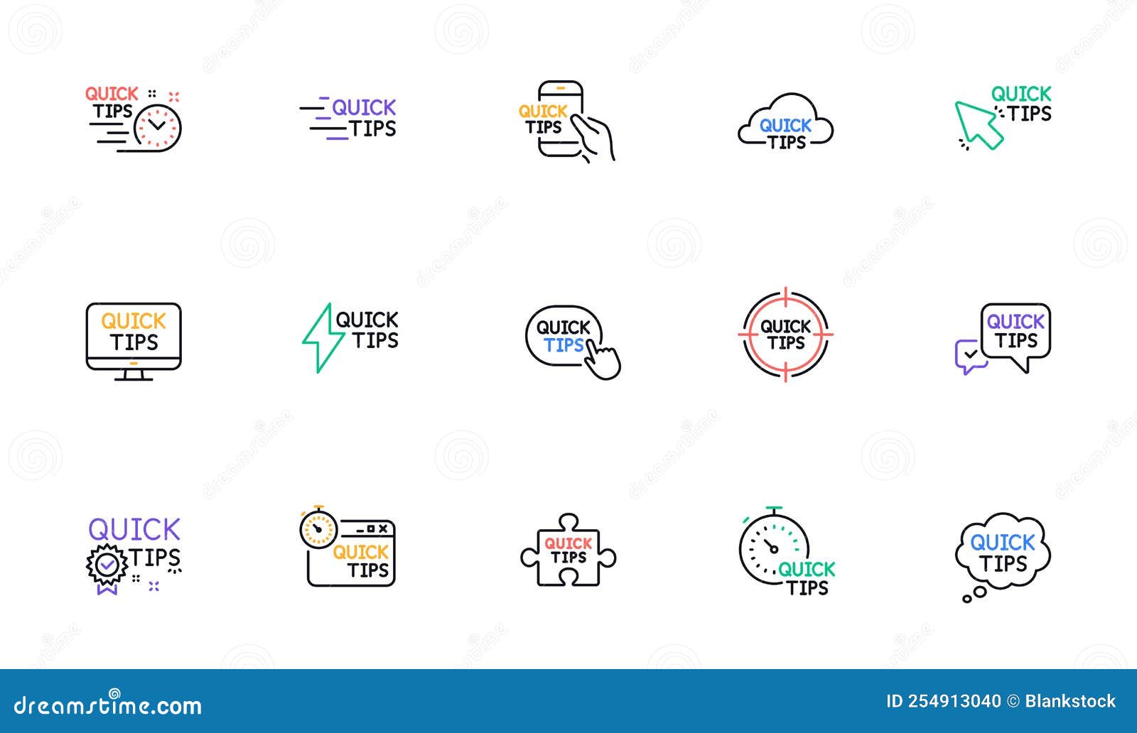 Quick Tips Line Icons. Helpful Tricks, Solution and Quickstart Guide ... Quick Tips Line Icons. Helpful Tricks, Solution and Quickstart Guide ...