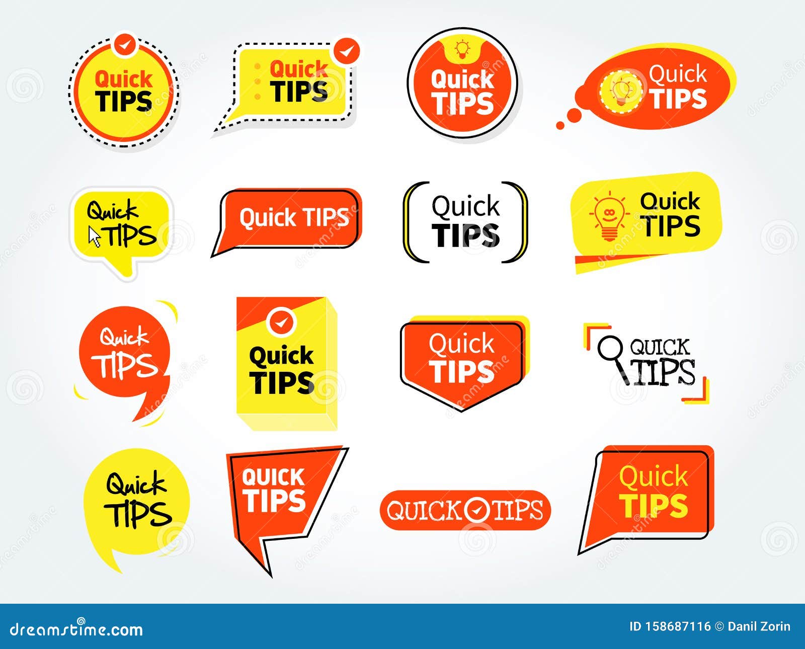 Quick Tips Mega Set, Helpful Tricks Vector Logos, Emblems and Banners ... Quick Tips Mega Set, Helpful Tricks Vector Logos, Emblems and Banners ...