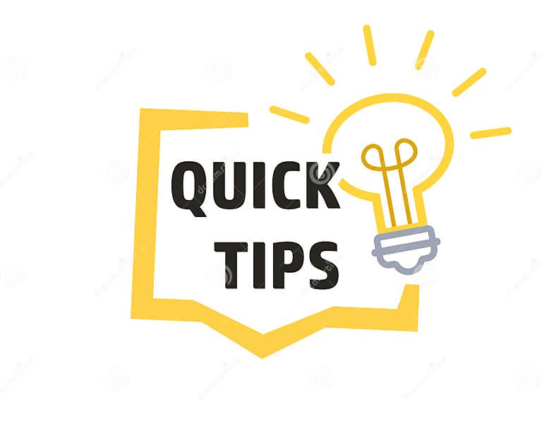Quick Tips sign. stock vector. Illustration of warning - 209280670