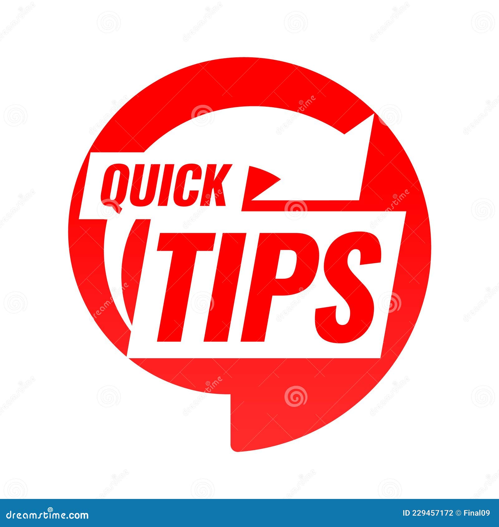 Quick Tips. Symbol or Emblem Stock Vector - Illustration of information ...