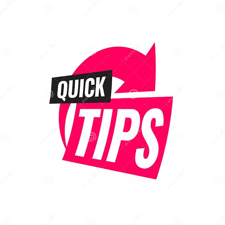 Quick Tips. Symbol or Emblem Stock Vector - Illustration of trick ...