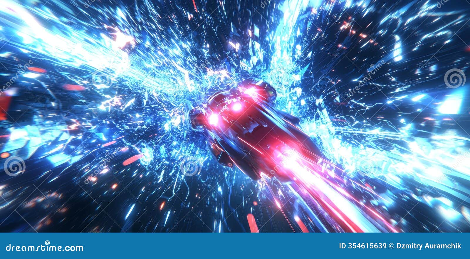 A Quick Train Navigating the Night during a Thunderstorm and Storm ...