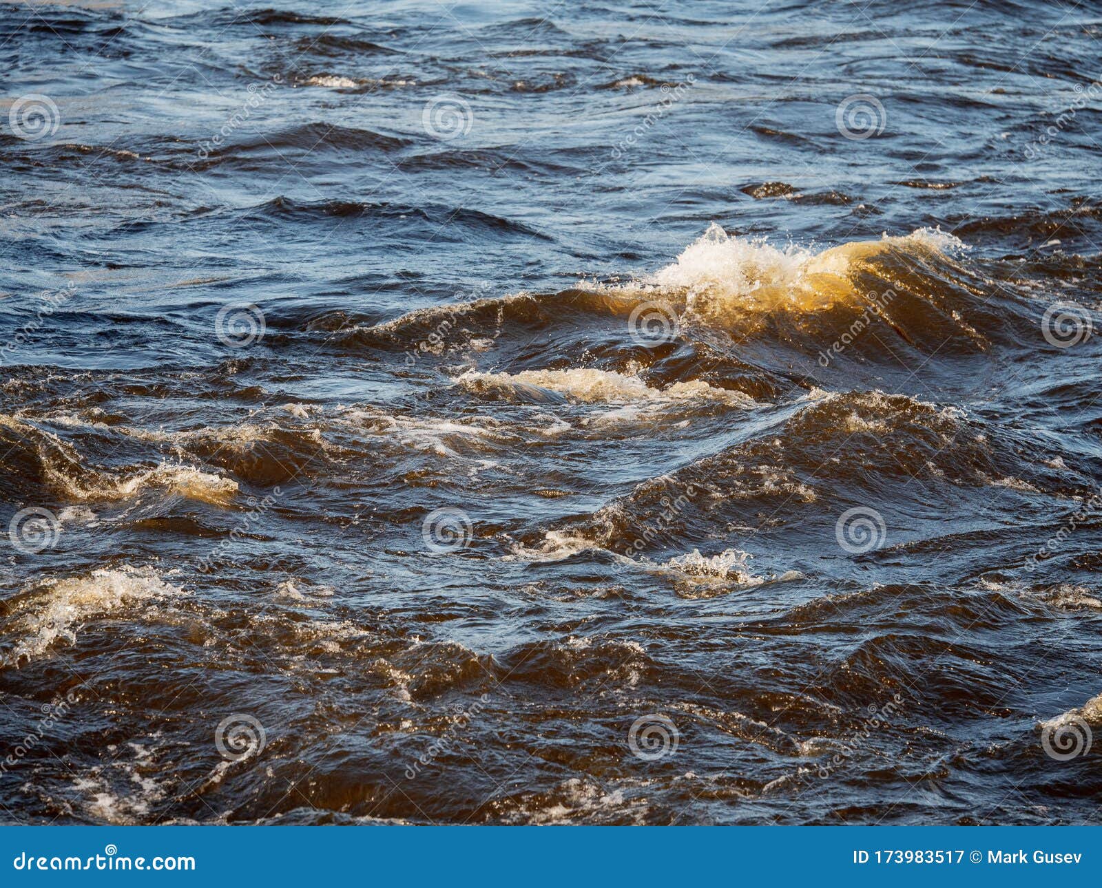 Quick Water Flow in a River, Nature Background. Selective Focus Stock ...