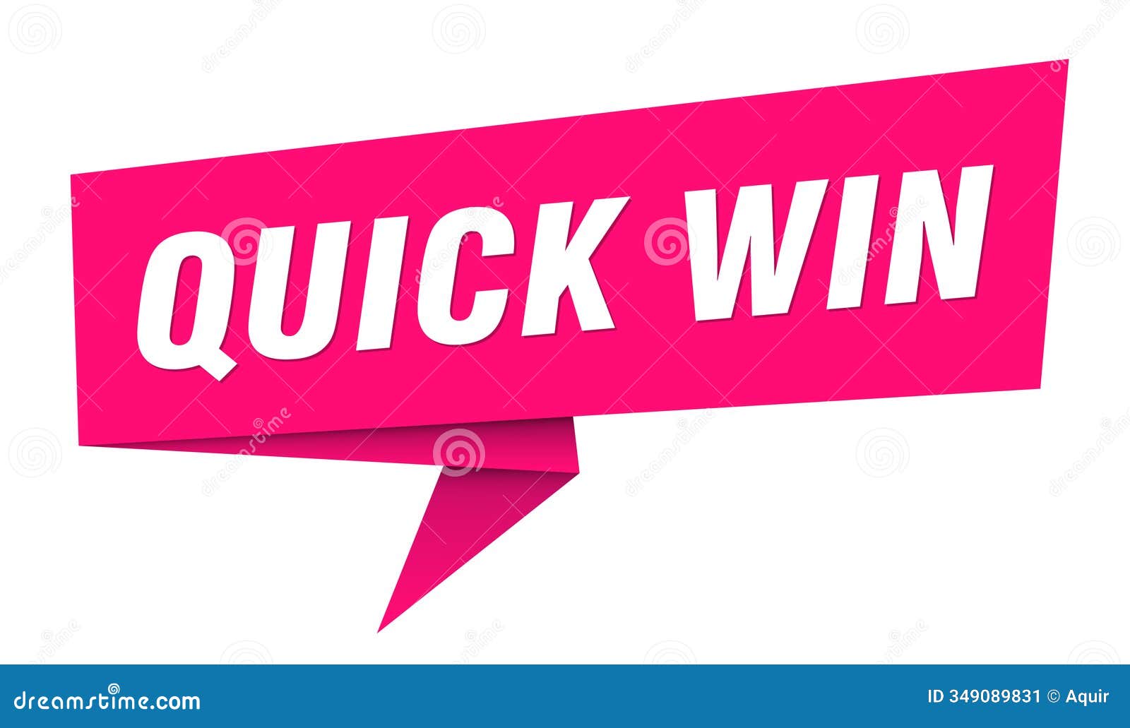 Quick Win Banner. Quick Win Speech Bubble, Label, Sticker, Sign ...
