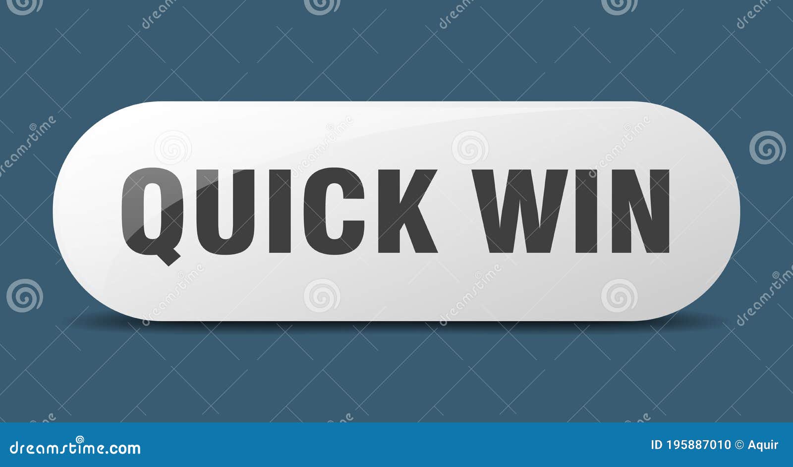 Quick Win Button. Quick Win Sign. Key. Push Button Stock Vector ...