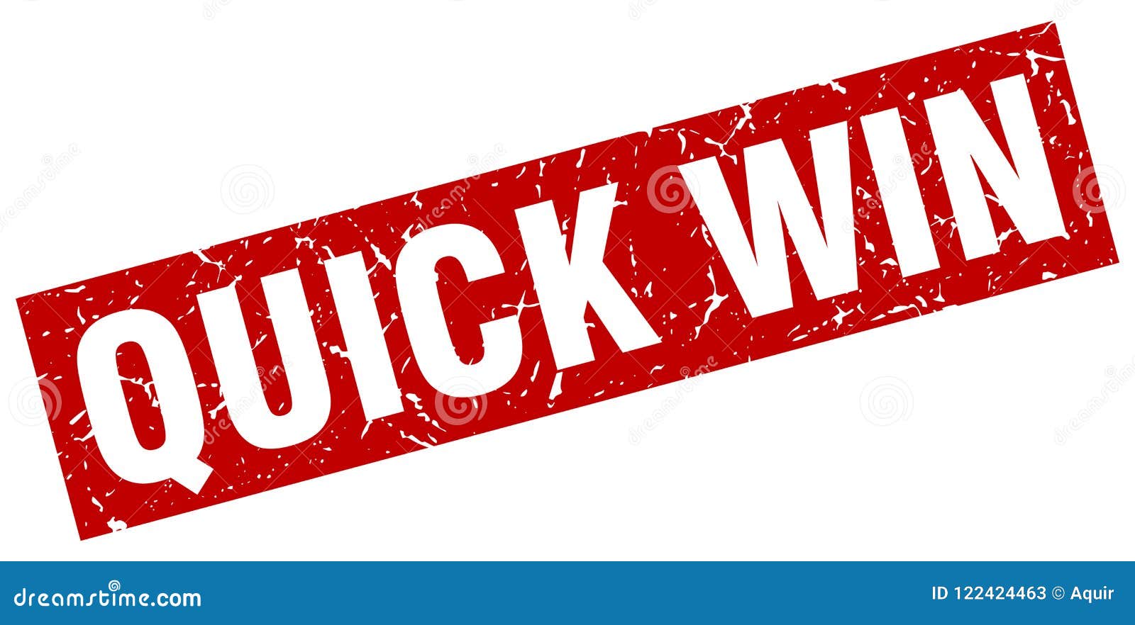 Quick win stamp stock vector. Illustration of grunge - 122424463