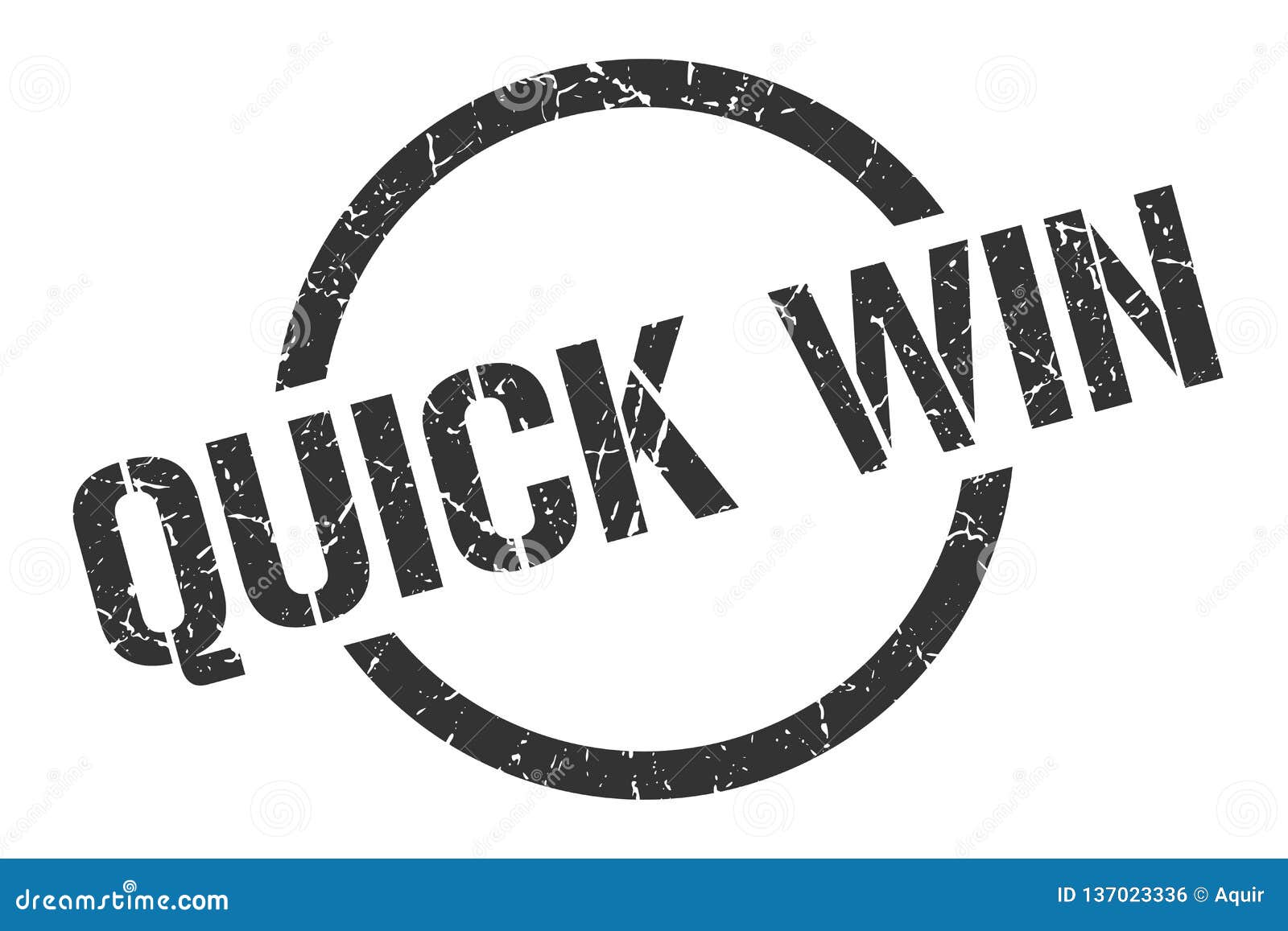 Quick win stamp stock vector. Illustration of template - 137023336