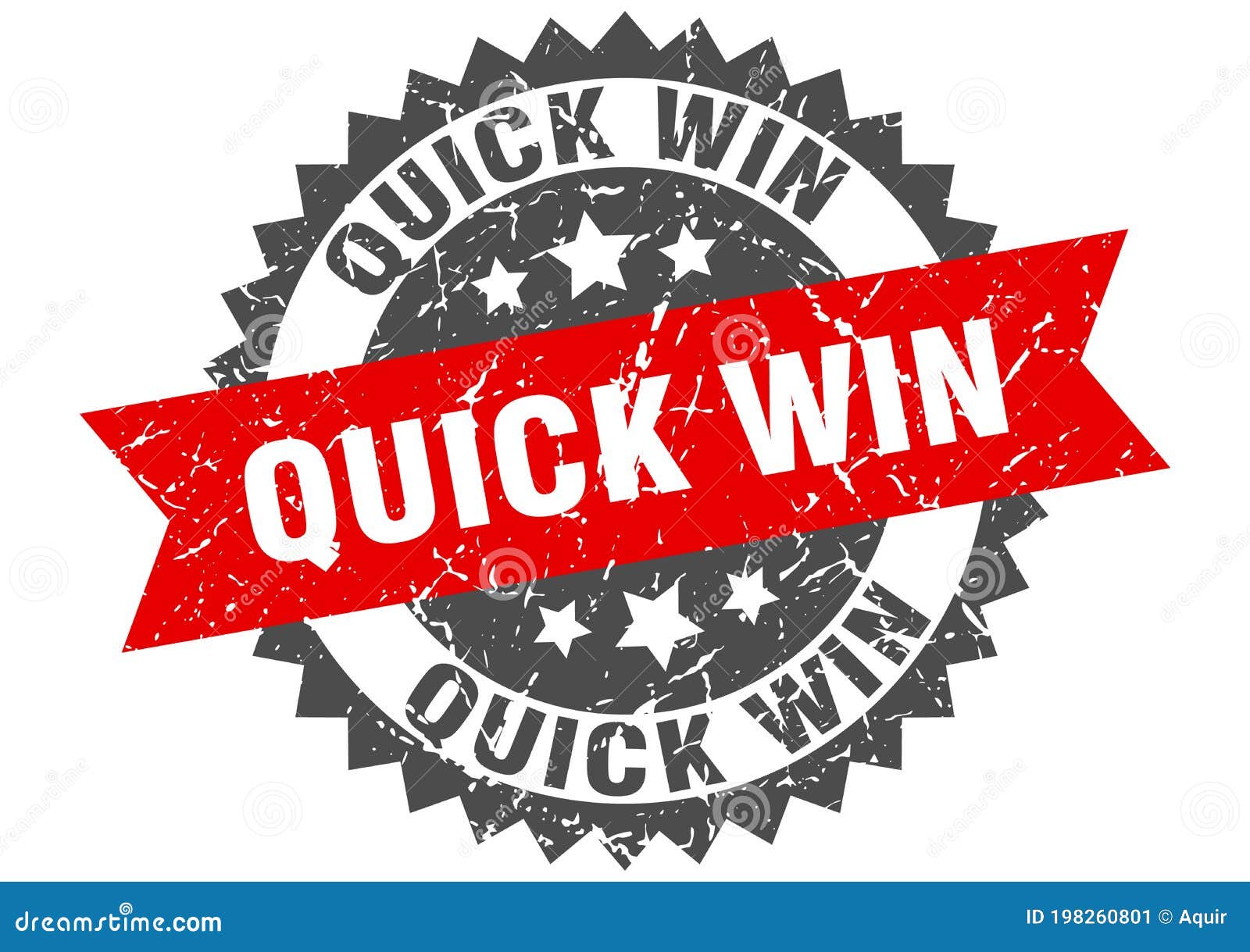 Quick Win Stamp. Quick Win Grunge Round Sign Stock Vector ...