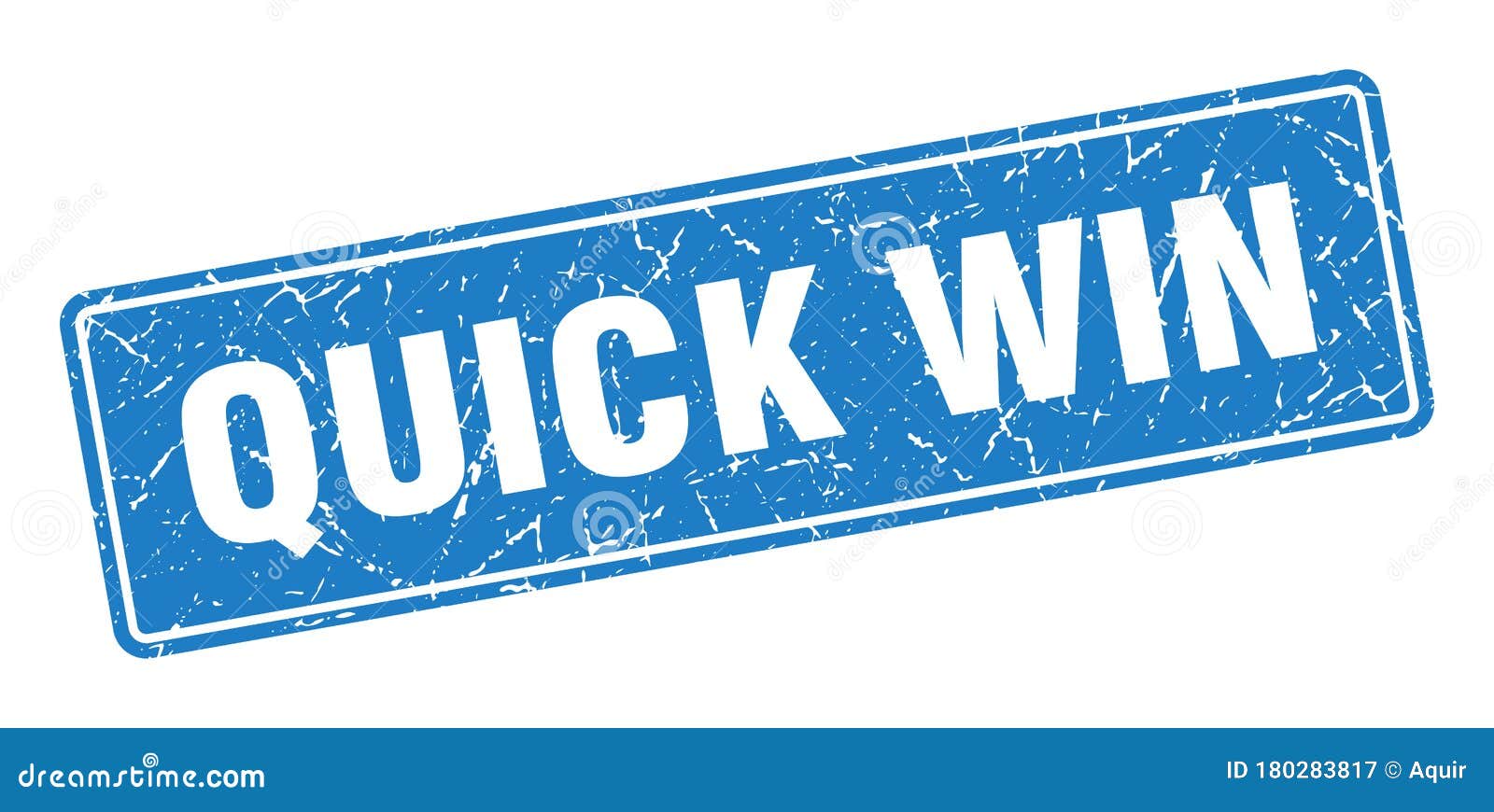Quick Win Sign. Quick Win Grunge Stamp Stock Vector - Illustration of ...