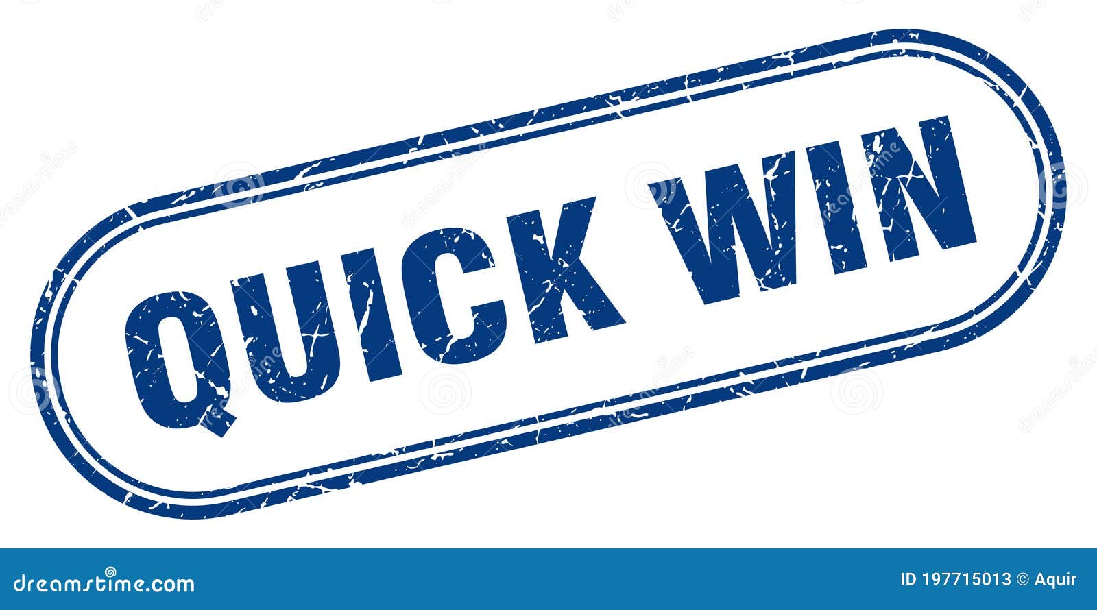Quick win stamp stock vector. Illustration of background - 197715013