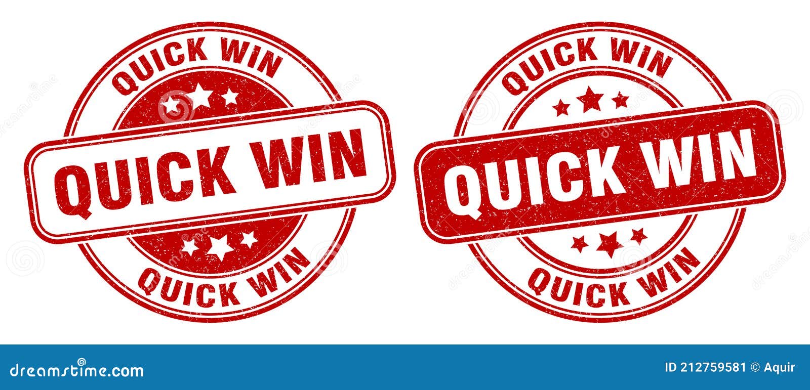 Quick Win Stamp. Quick Win Label. Round Grunge Sign Stock Vector ...