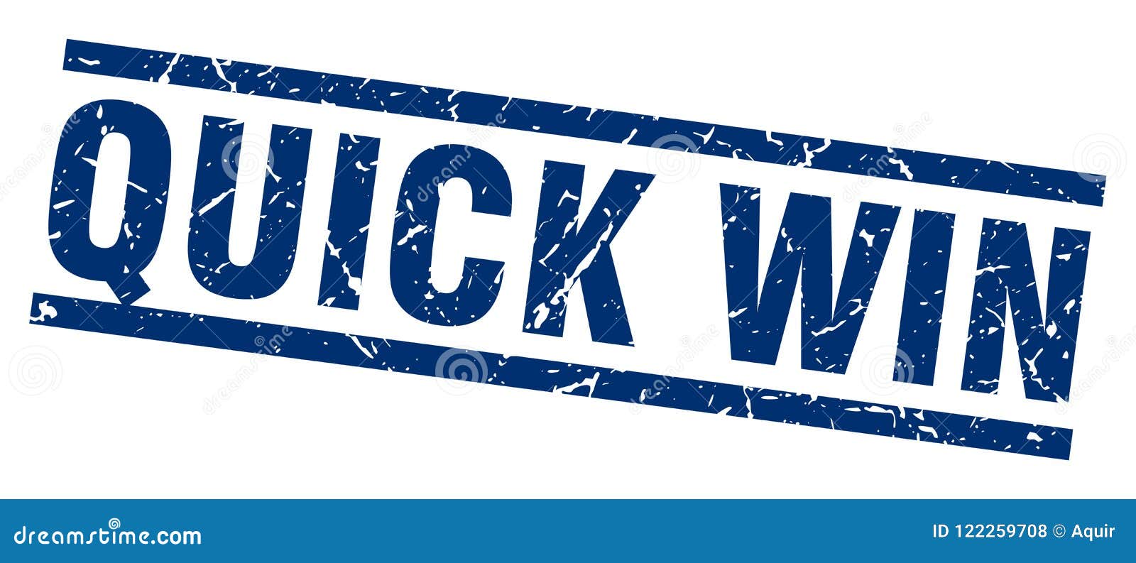 Quick win stamp stock vector. Illustration of badge - 122259708