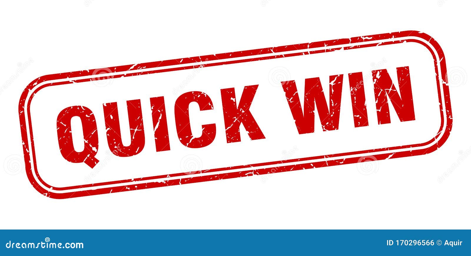 Quick Win Stamp. Quick Win Square Grunge Sign Stock Vector ...