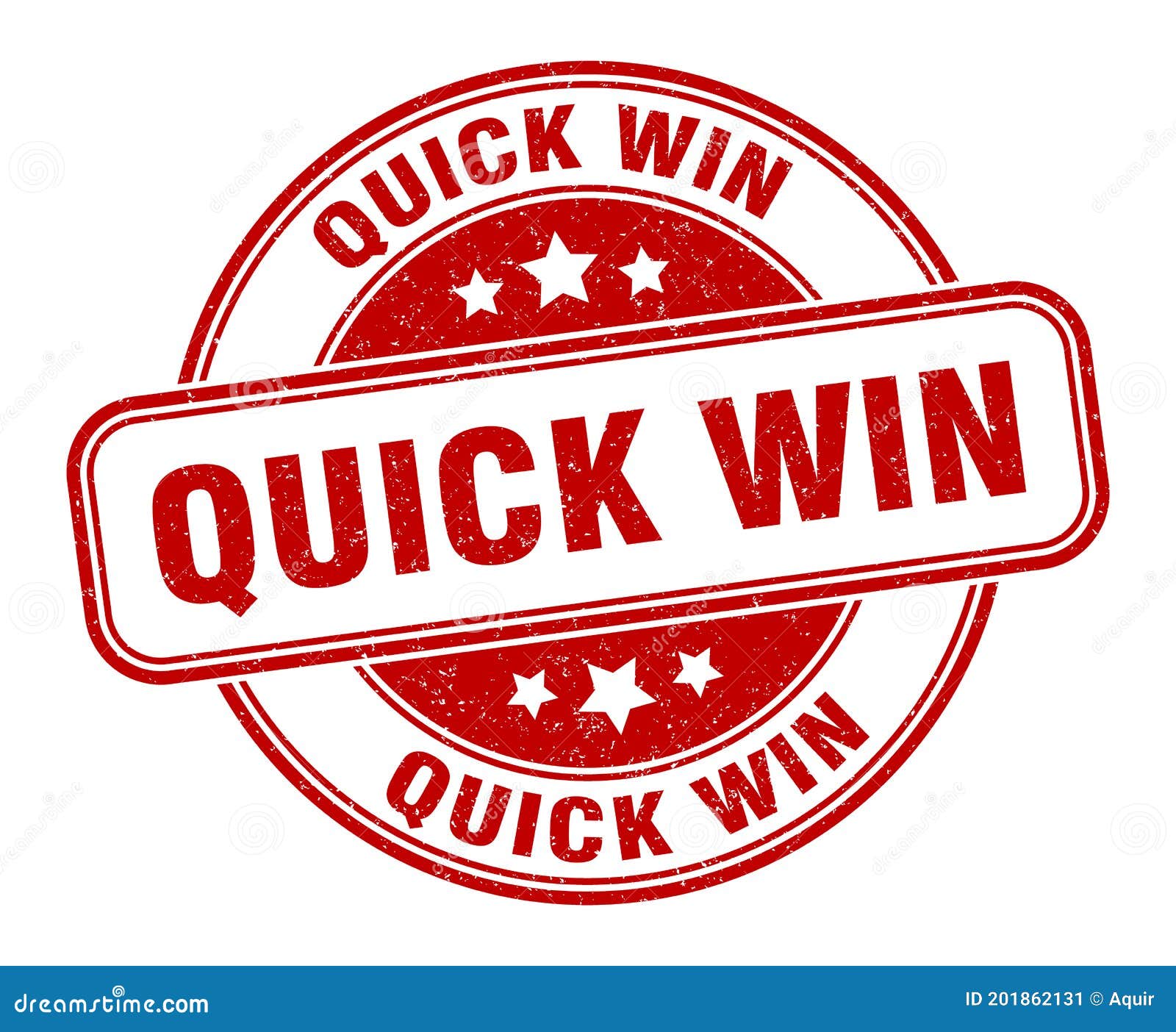 Quick Win Stamp. Quick Win Round Grunge Sign Stock Vector ...