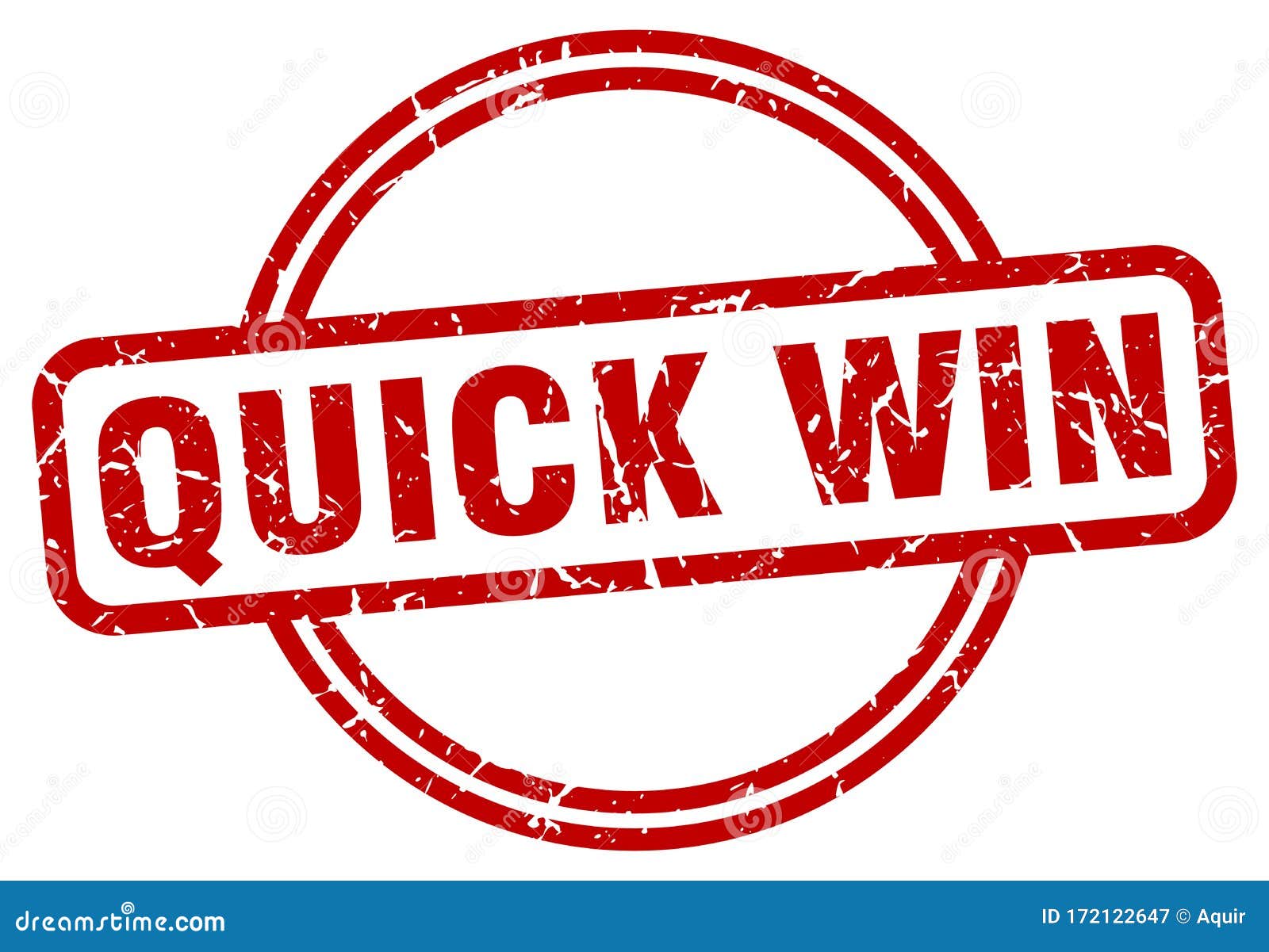 Quick Win Stamp. Quick Win Round Grunge Sign Stock Vector ...