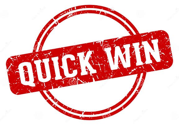 Quick win stamp stock vector. Illustration of graphic - 347685874